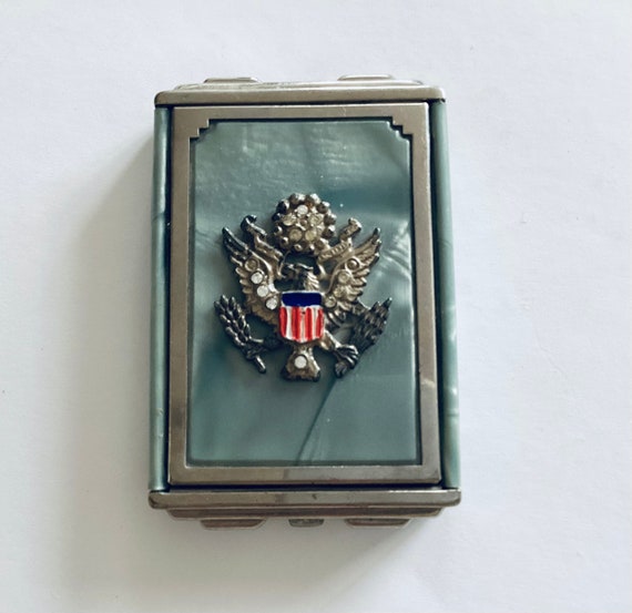 Vintage Girey Compact Large American Crest Celluloid … - Gem