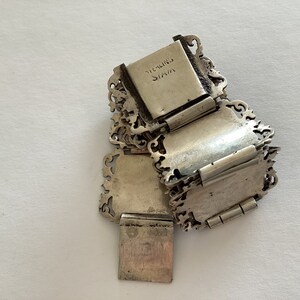 Siam Bracelet Vintage Colour Sterling Silver Enamel Niello Panel Thai ...