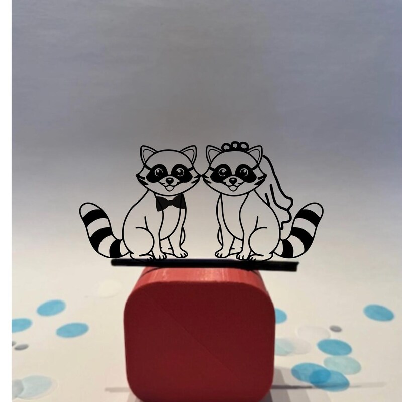Raccoon Cake Topper - Etsy