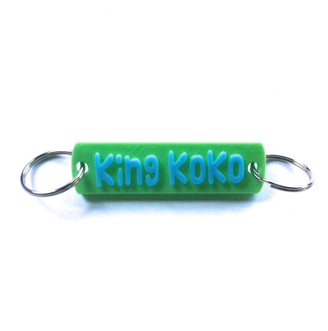 King Koko, Crate Name Tag, CUSTOM 3D PRINTED, Cage Tag, Tag Custom ...