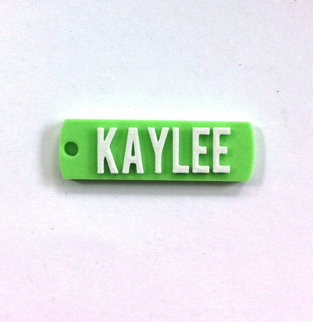 Kaylee CUSTOM 3D PRINTED Round Corner Name Keychain (keyring), Favor ...