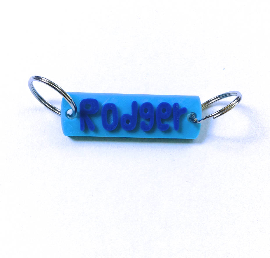 Rodger Crate Name Tag CUSTOM 3D PRINTED Cage Tag Tag - Etsy Canada