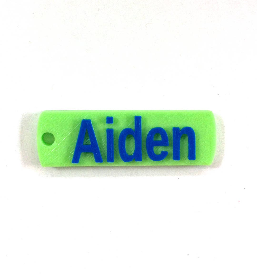 Aiden, CUSTOM 3D PRINTED Round Corner Name Keychain (keyring), Favor ...