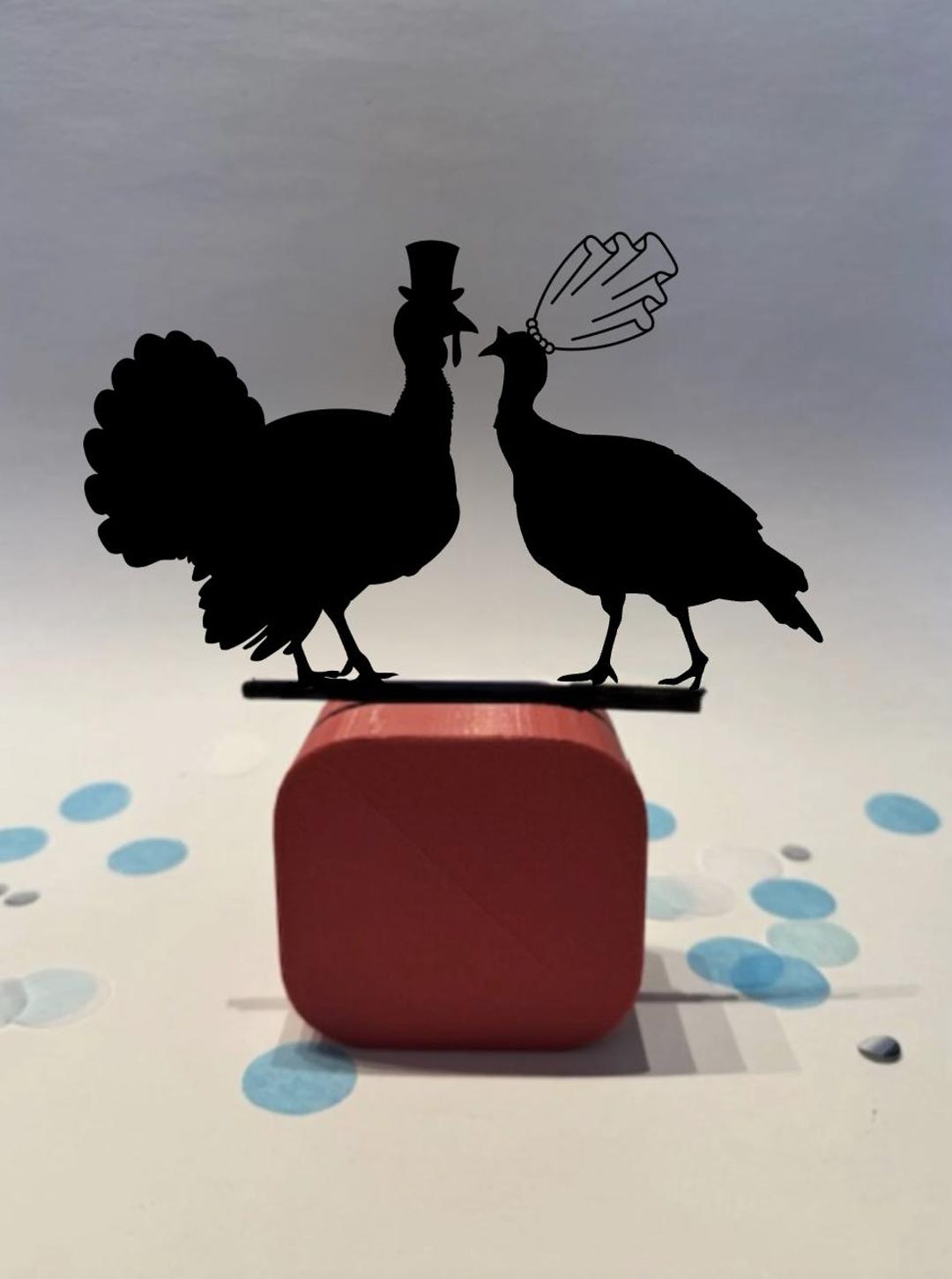 Turkey Sturdy Wedding Cake Topper, Bride Groom, Custom Wedding Gift ...