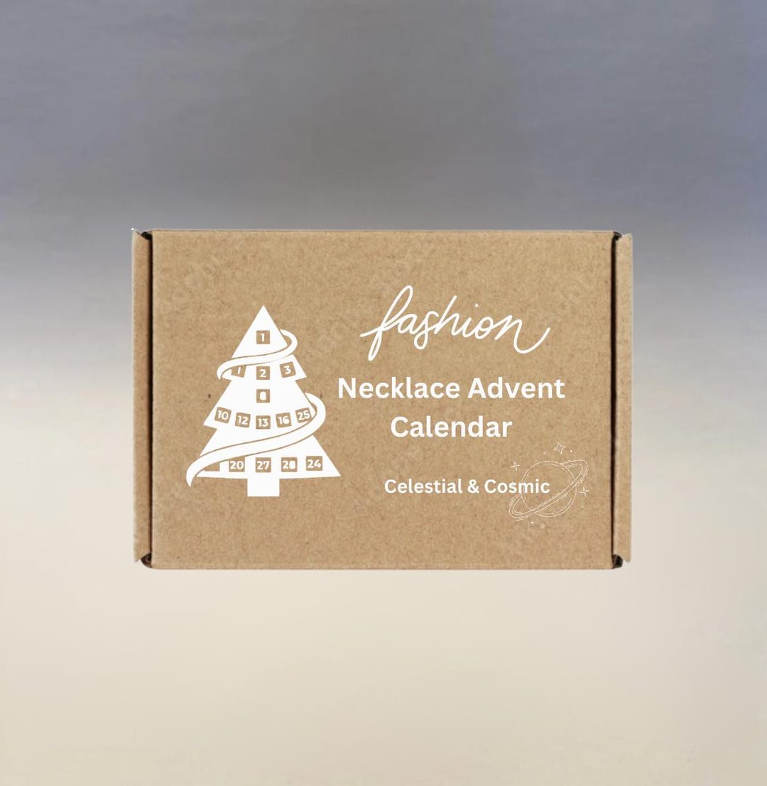 Custom Celestial & Cosmic Necklace Advent Calendar - 24-day Jewelry ...