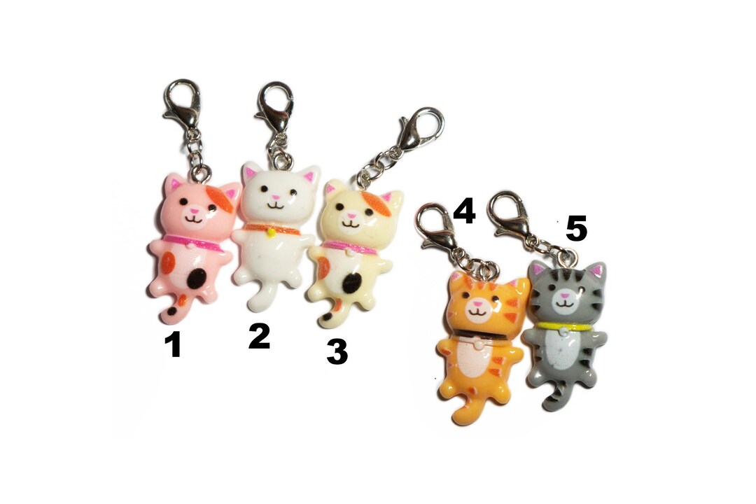 Cat Pendants. Cute, Little Cat Pendants Made of Resin. for Necklaces ...