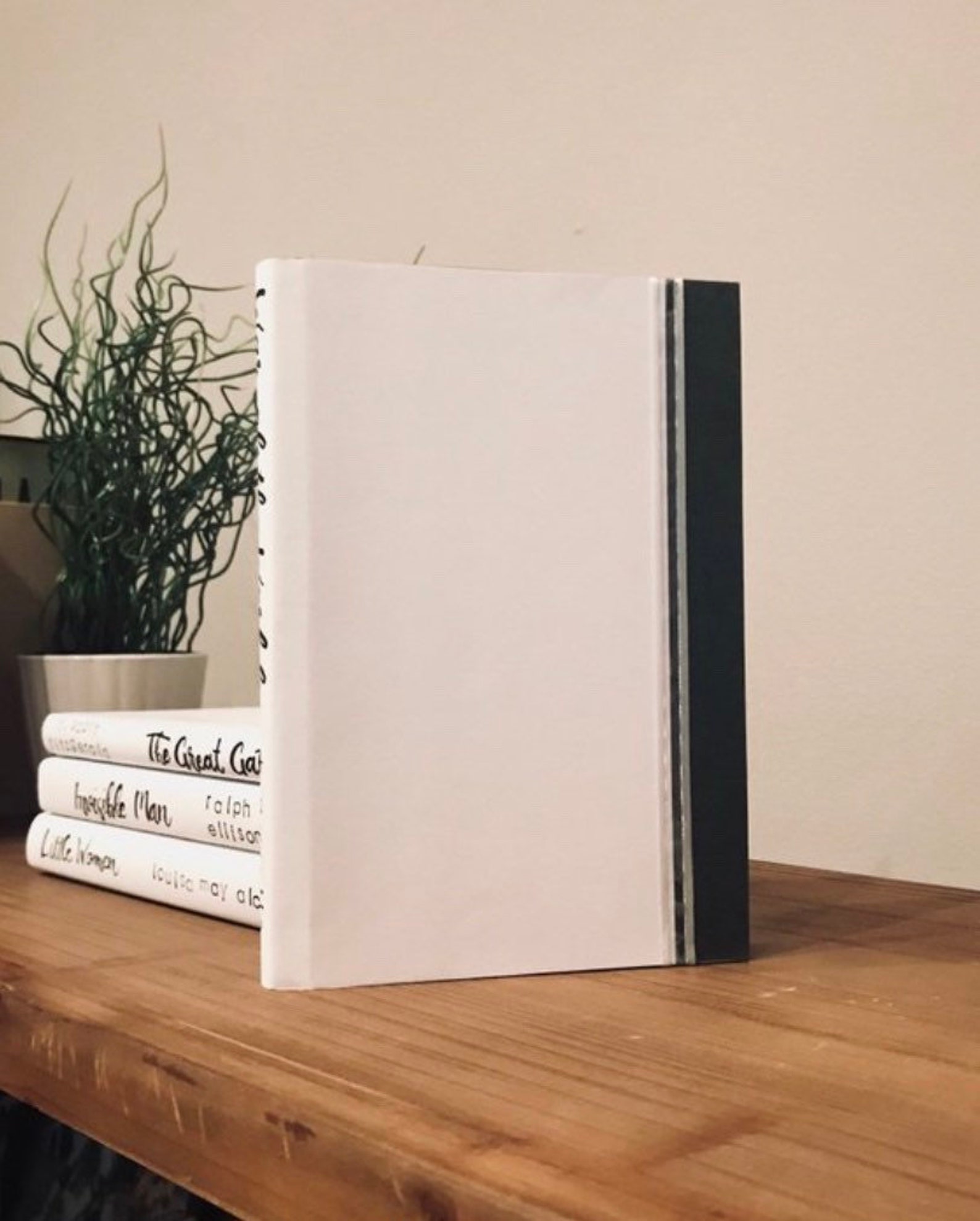 Decorative Covered Books/modern Designer Book Decor/white Book/shelf ...