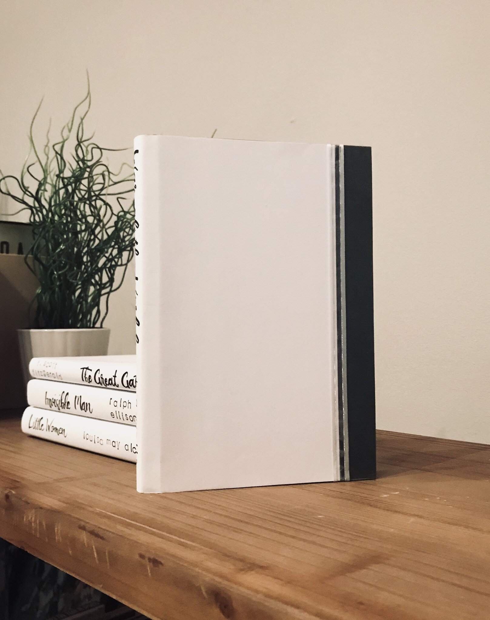 White Decorative Books With Custom Quote /custom Modern Book - Etsy