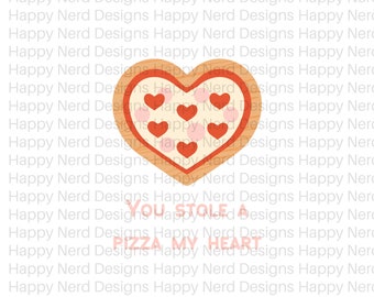 You Have a PIZZA My Heart Cookie Printable / Valentines Day Baking / 3. ...