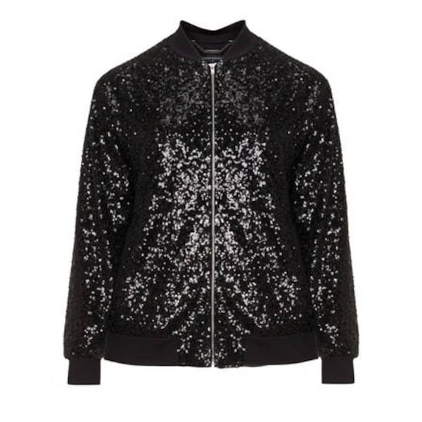 Sequin Bomber Jacket - Etsy