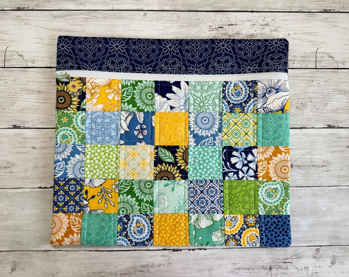 Sunflowers Patchwork Project Bag - Etsy