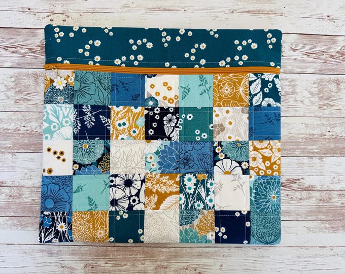 Field of Flowers Patchwork Project Bag - Etsy