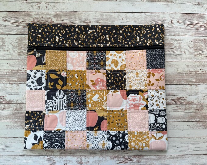 Midnight in the Garden Patchwork Project Bag - Etsy