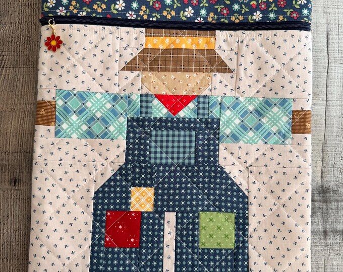 Mr. Scarecrow TALL Quilt Block Project Bag - Etsy