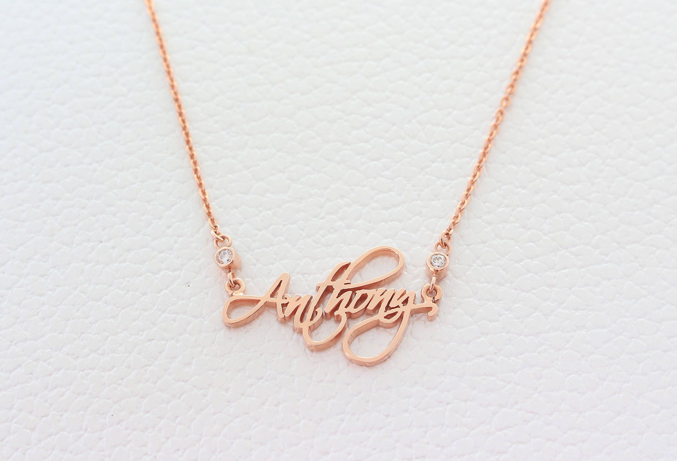 Custom Name Necklace With Birthstone - Personalized Name Jewelry ...