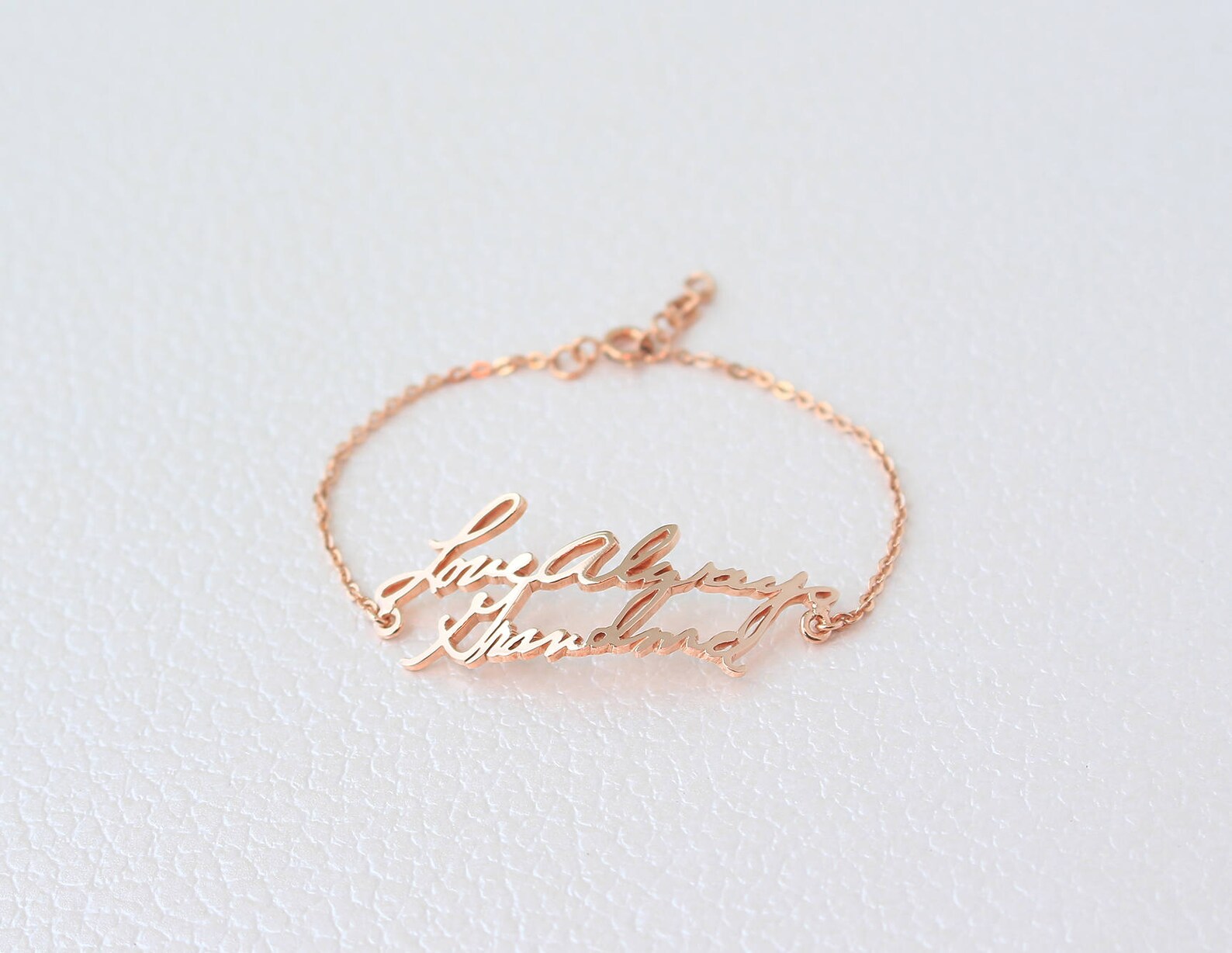 Signature Bracelet in Sterling Silver Handwriting Keepsake - Etsy