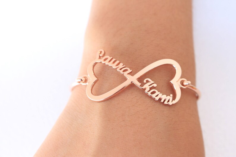 Infinity Name Bracelet Silver Infinity Bracelet - Etsy