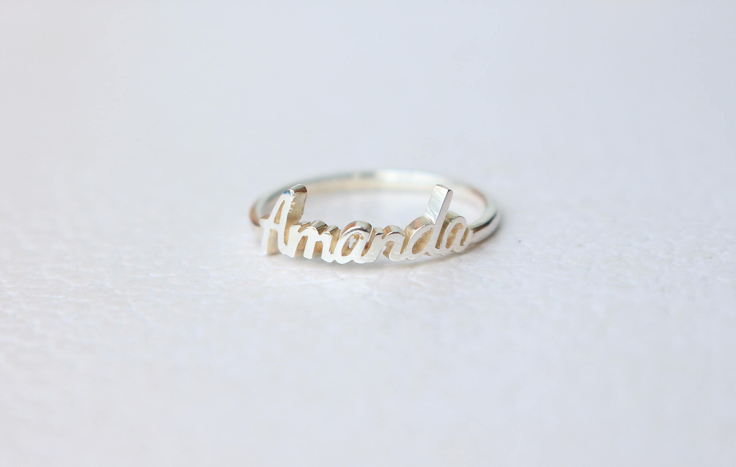 Personalized Name Ring - Keepsake Jewelry in Sterling Silver ...