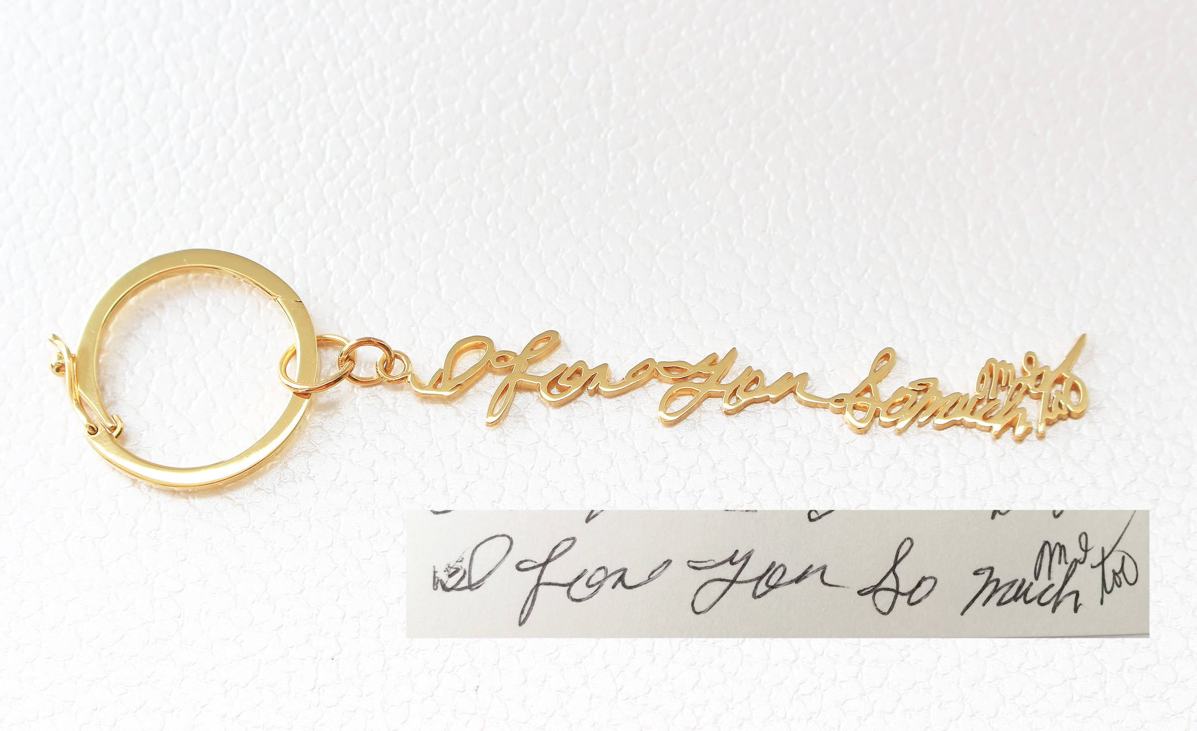 Handwriting Keychain Personalized Signature Keychain | Etsy
