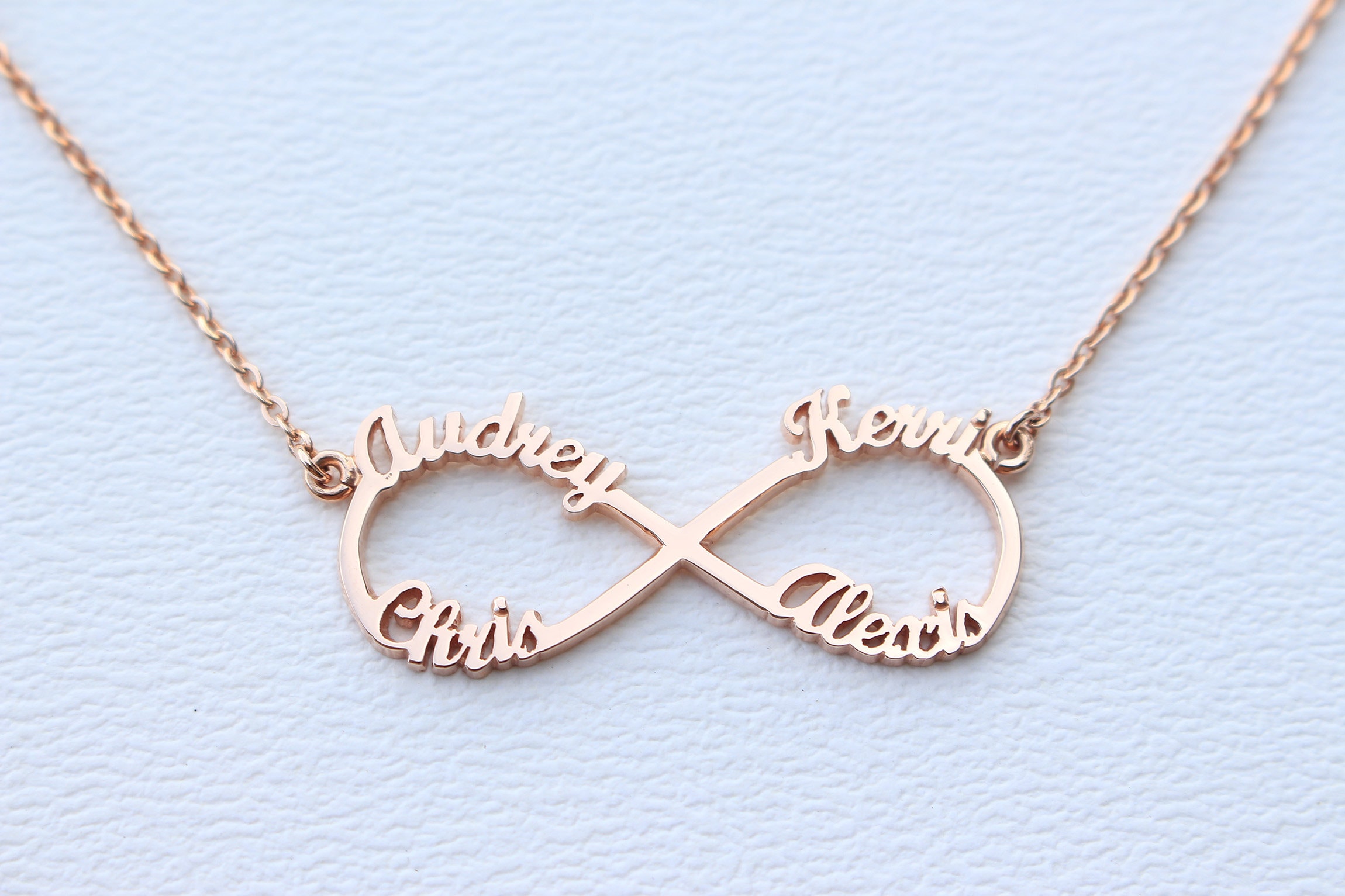 Infinity Name Necklace Silver Infinity Necklace | Etsy