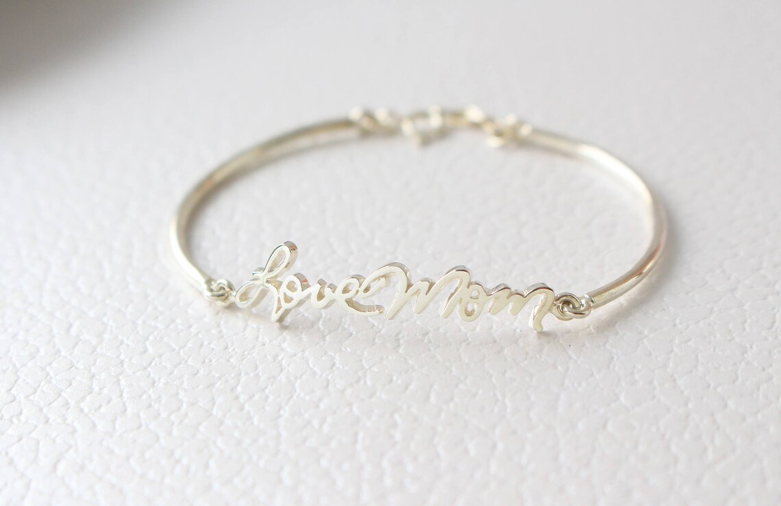 Signature Bracelet in Sterling Silver Handwriting Keepsake | Etsy
