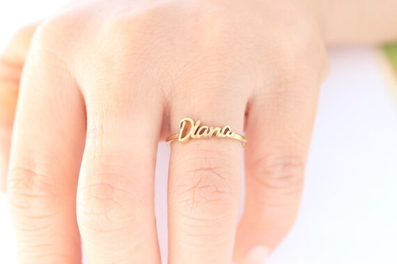 Personalized name ring Keepsake Jewelry in Sterling Silver | Etsy