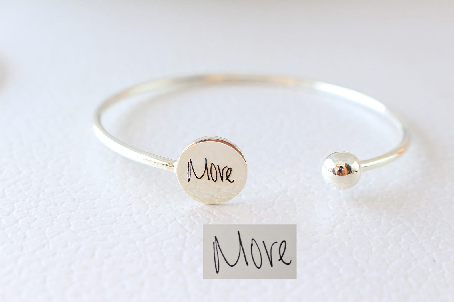 Adjustable Monogram Bangle - Custom Signature Bangle- Engraved Name ...