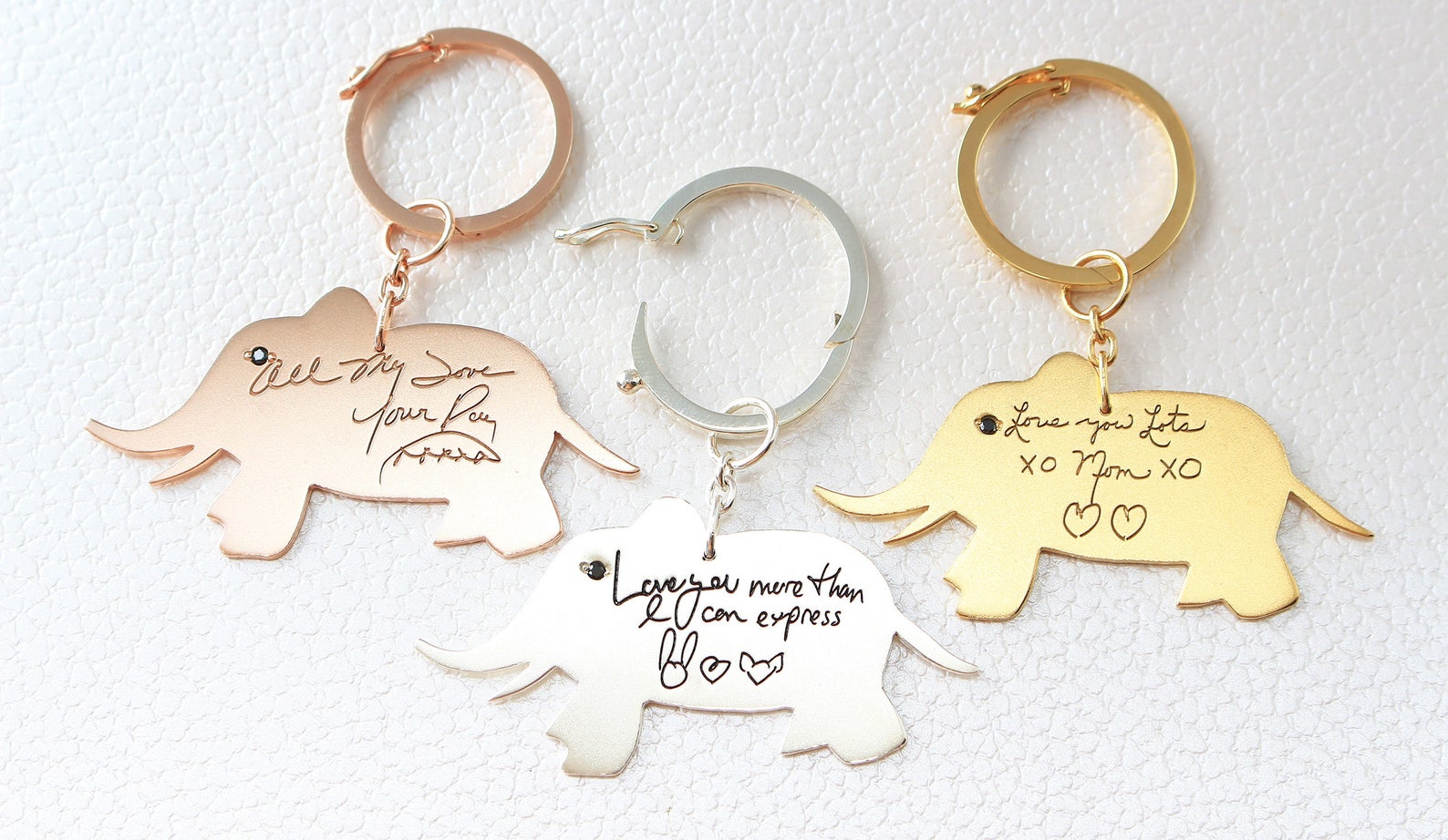 Handwriting Keychain Personalized Signature Keychain | Etsy