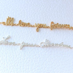 Actual Handwriting Bracelet - Signature Bracelet - Custom Handwriting ...