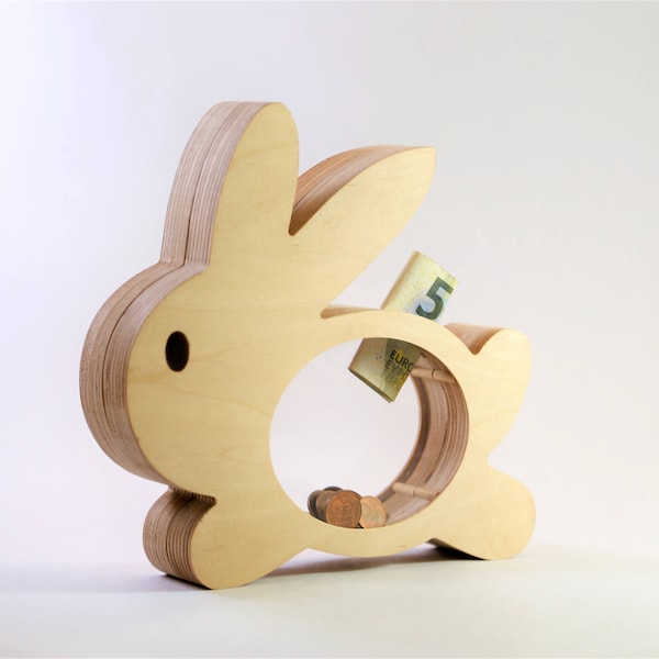 Bunny Piggy Bank - Etsy