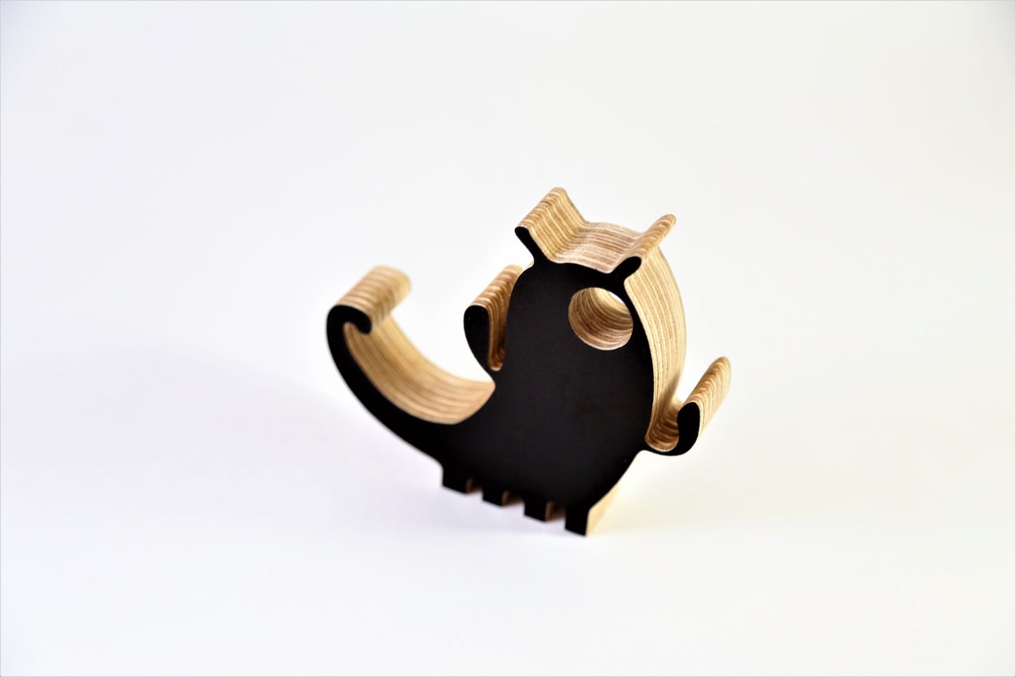 Funny Monster Mobile Phone Holder Cell Phone Stand Wooden - Etsy