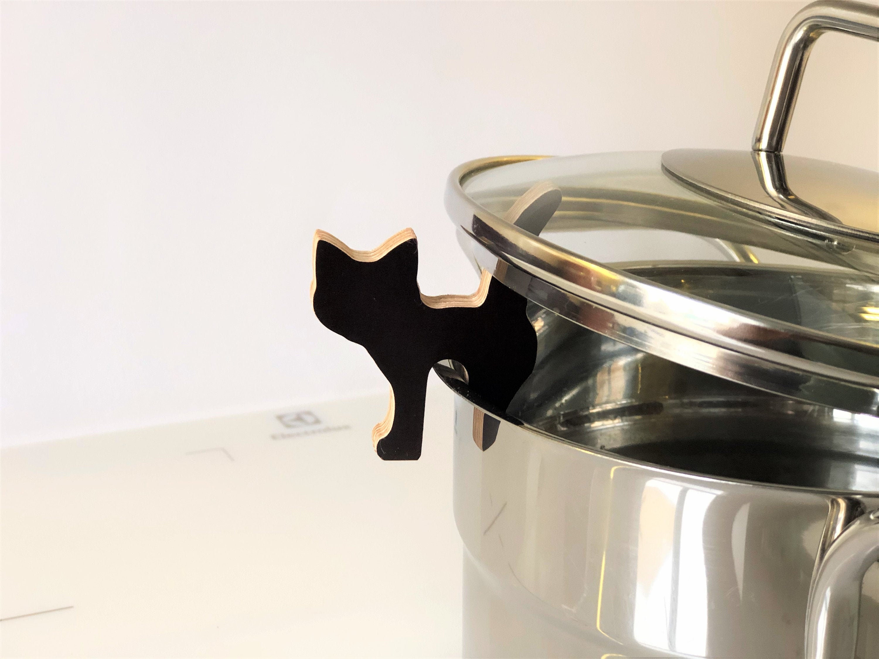 Kitchen Decor Pot Lid Lifter Steam Vent Prop Lid Holder Pot Lid Lift ...