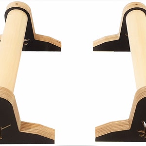 Wooden Parallettes Handstand Calisthenics GYM Fitness Gymnastics Bar ...