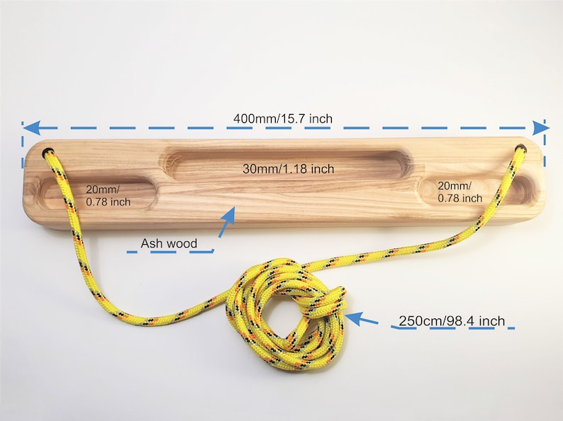 Portable Climbing Fingerboard Hangboard for Climbing Warm up Board Rock ...