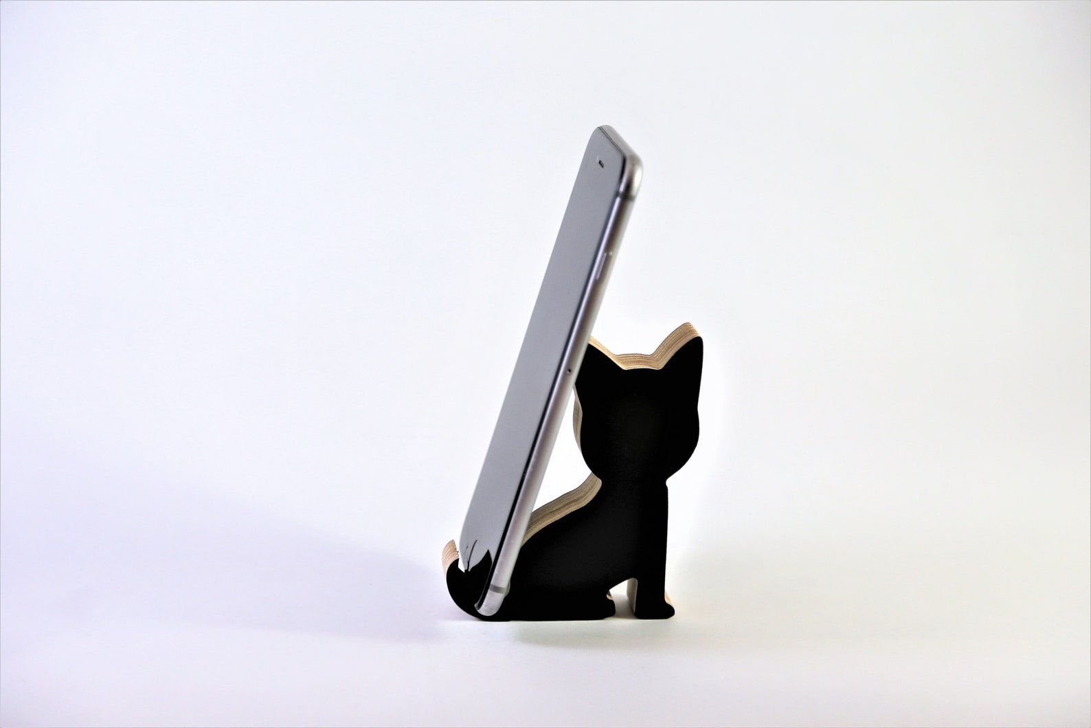 Cat Phone Stand Wood Phone Stand Cell Phone Holder Gift for Kids iPhone ...