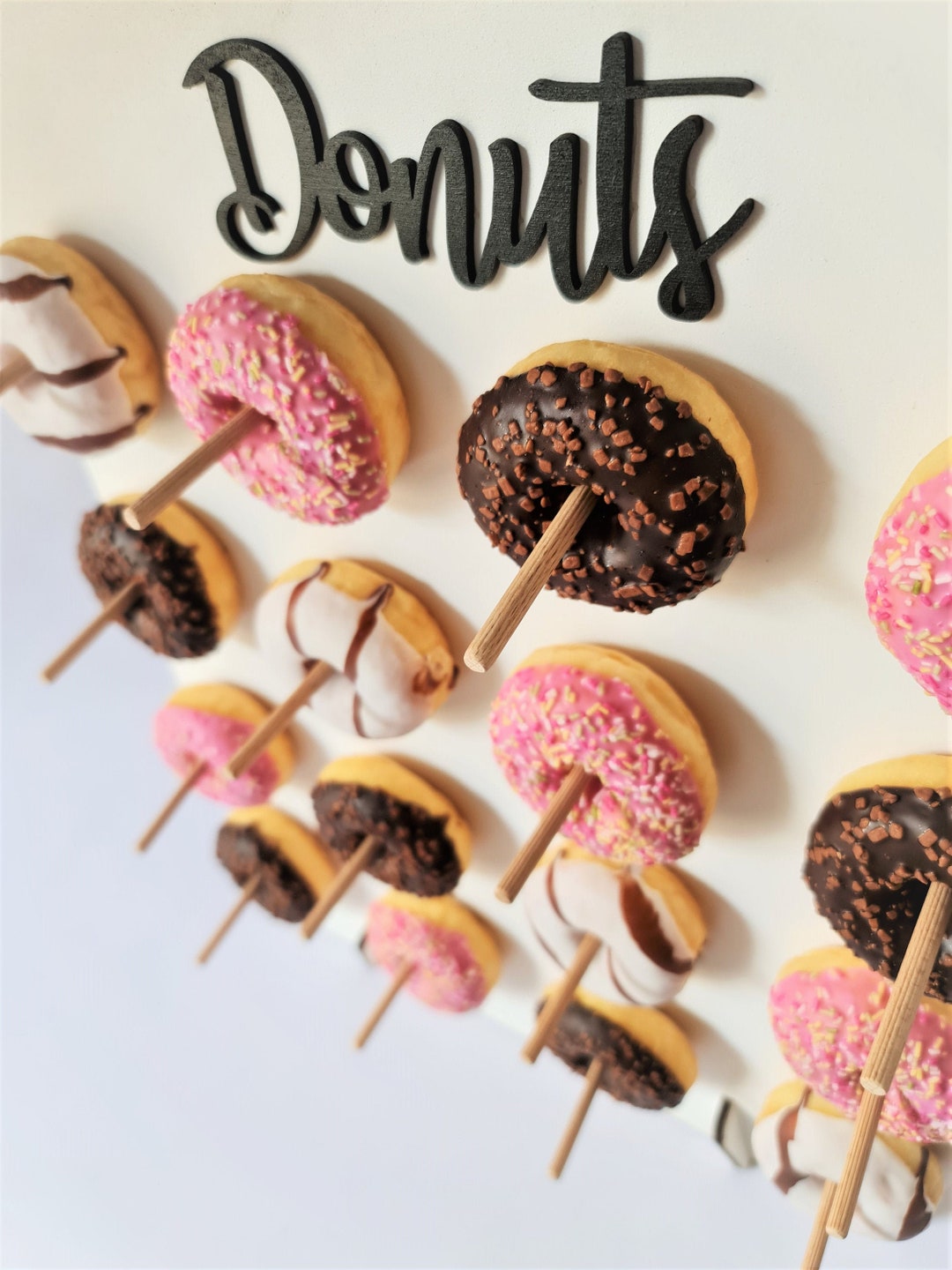 Donut Stand Donut Wall Baby Shower Party Décor Doughnut Donut Display ...