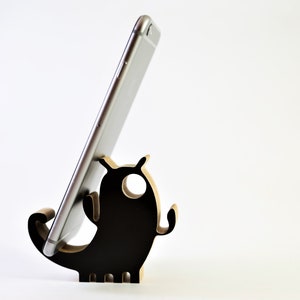 Funny Monster Mobile Phone Holder Cell Phone Stand Wooden Phone Stand ...