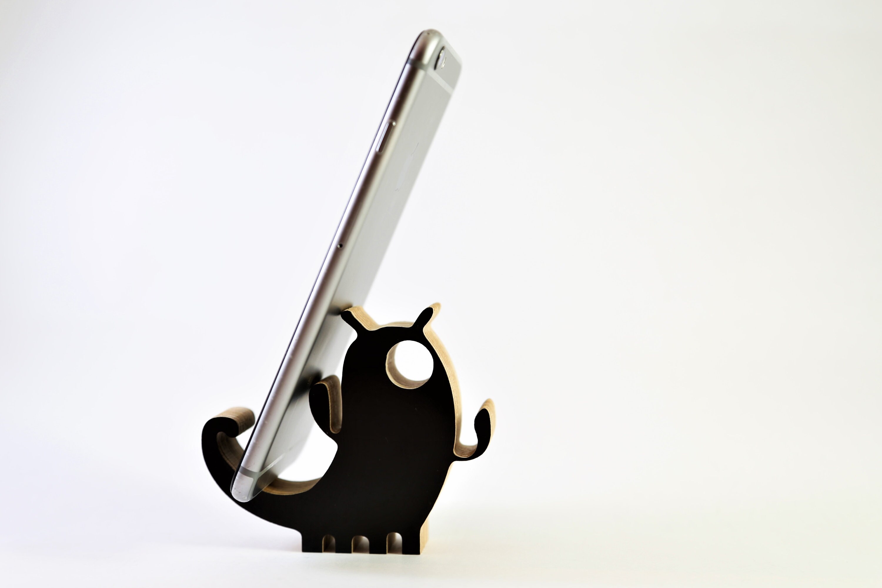 Funny Monster Mobile Phone Holder Cell Phone Stand Wooden - Etsy