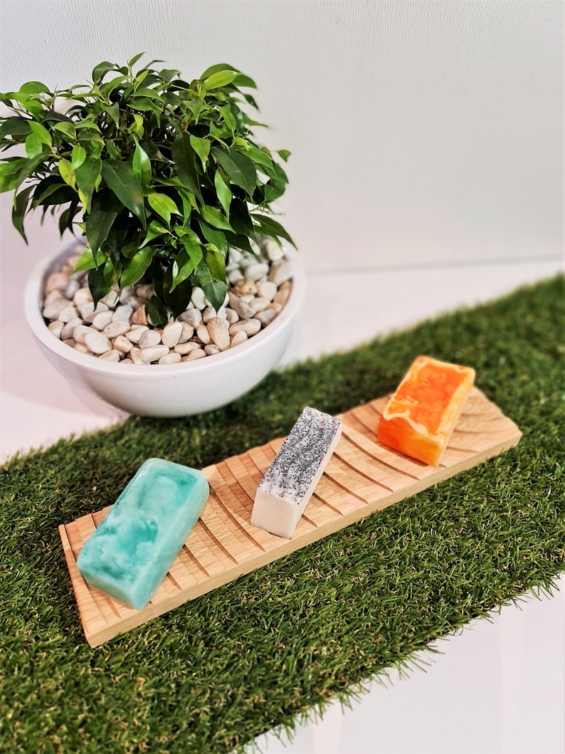 Long Soap Dish Oak Soap Dishes Soap Dish and Soap Dispenser - Etsy UK