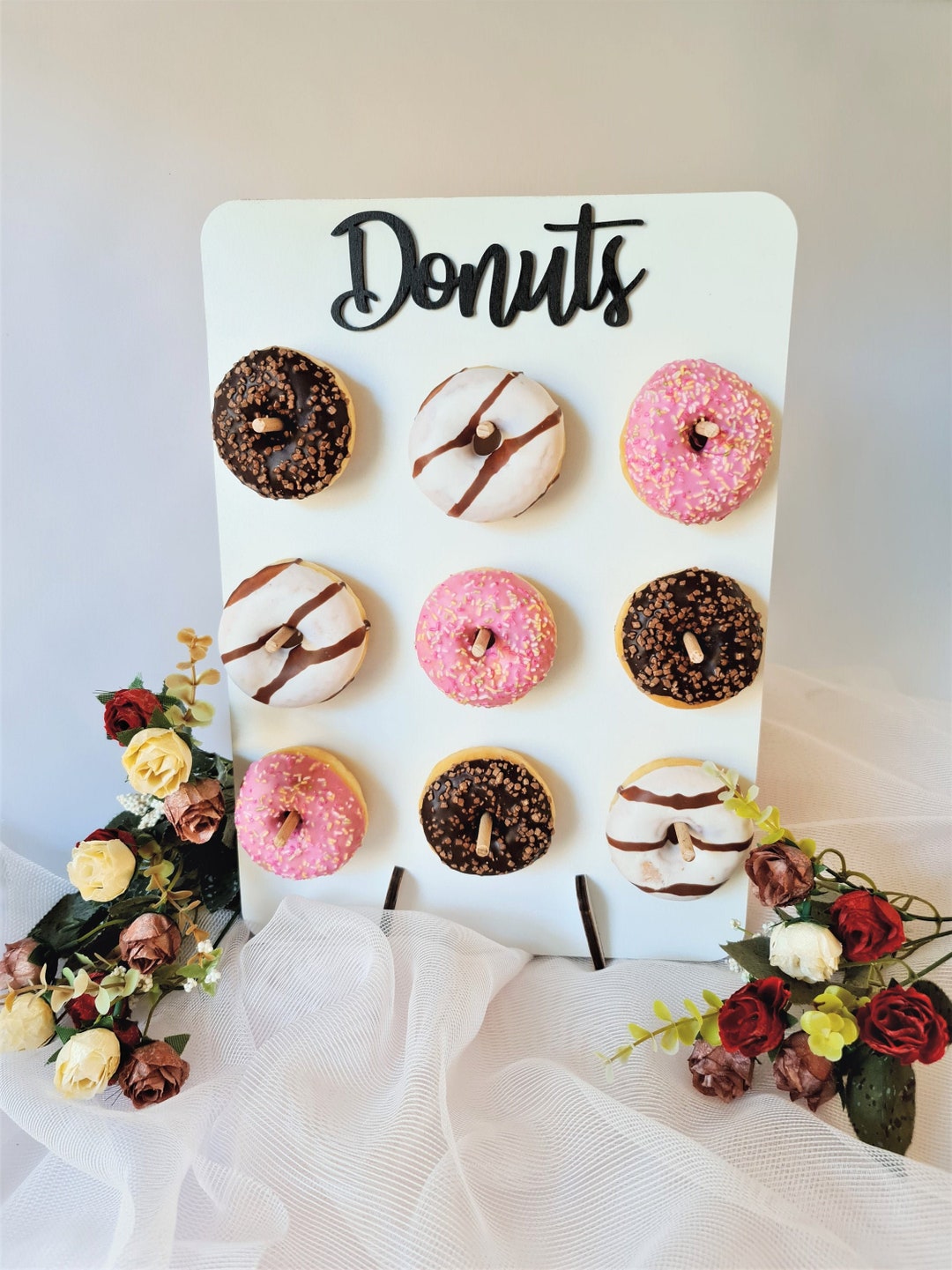 Donut Wall Wedding Decor Donut Stand Party Décor Baby Shower Doughnut ...