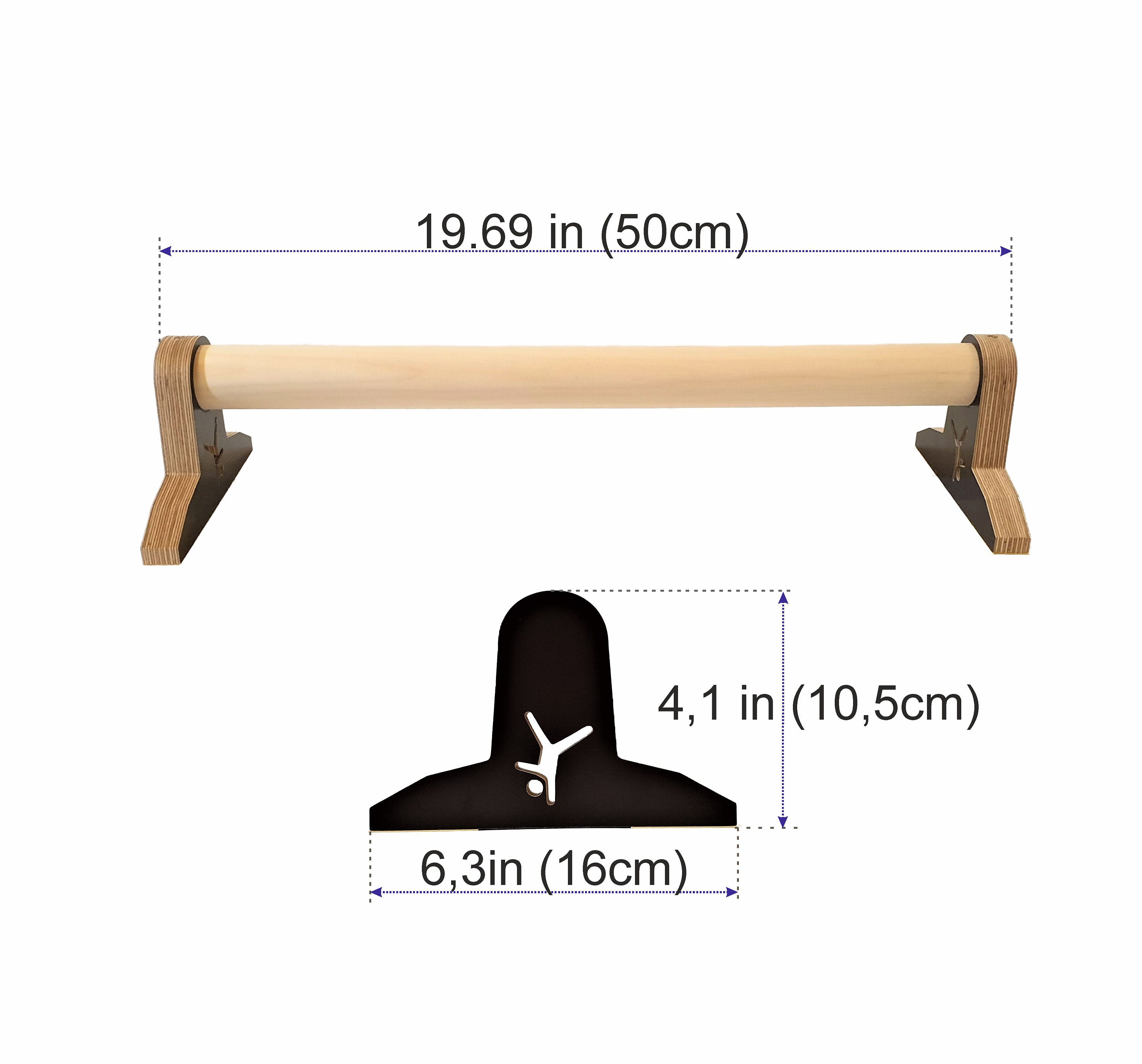 Wooden Parallettes Handstand Calisthenics GYM Fitness Gymnastics Bar ...