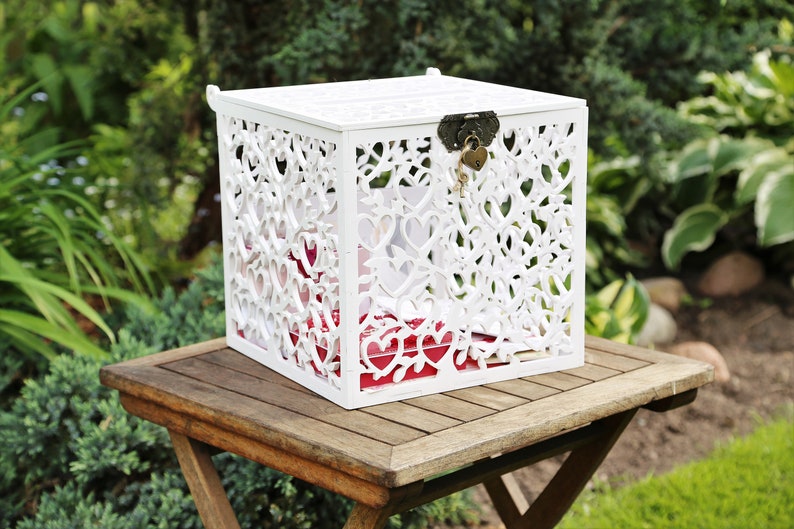 Wedding Box for Cards Wedding Card Box With Lock Wedding Post - Etsy Canada