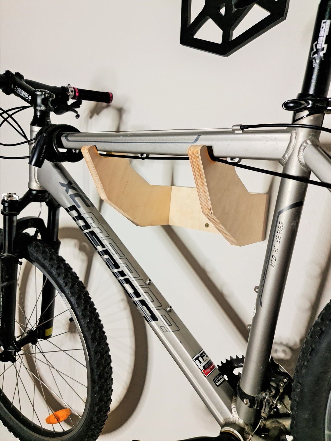 Wall Mount Bike Rack Bicycle Rack Wood Bicycle Hook Bike Shelf Bike ...