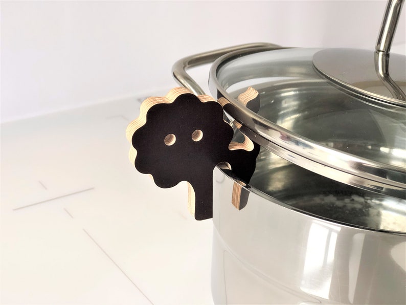 Kitchen Decor Pot Lid Lifter Steam Vent Prop Lid Holder Pot - Etsy