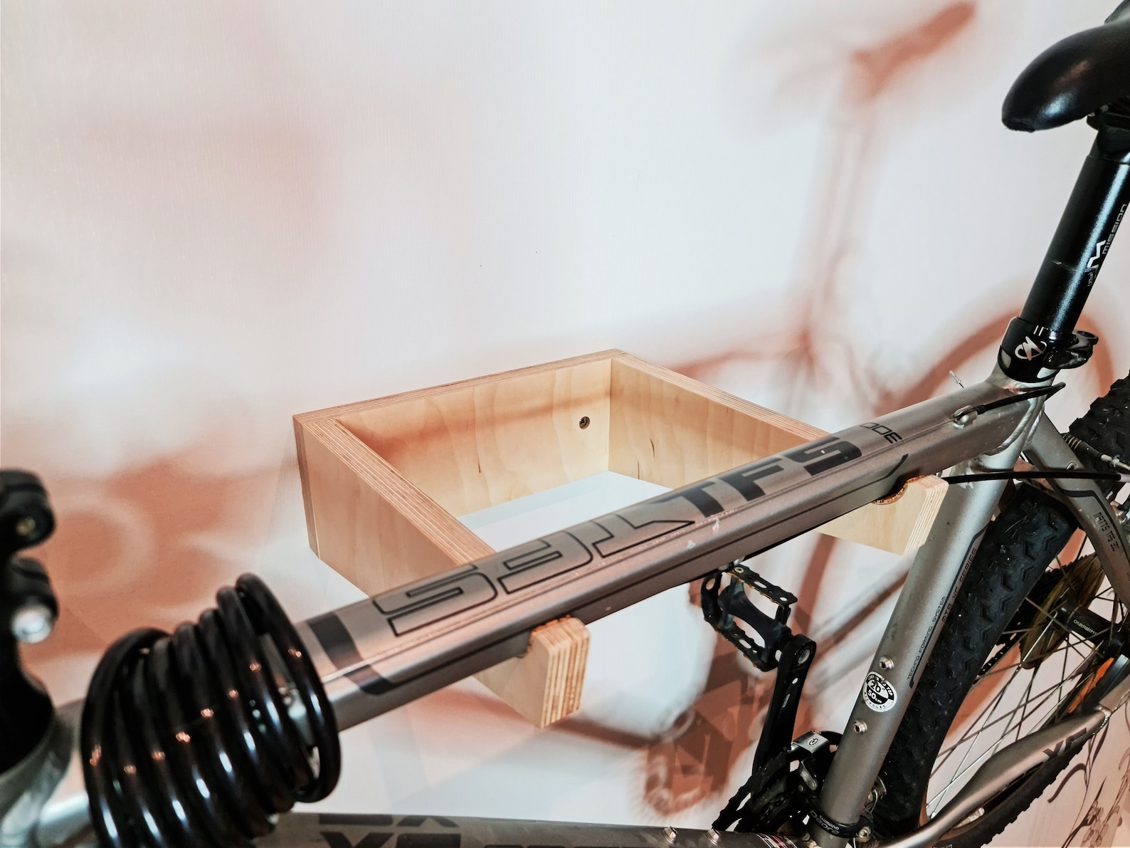 Wood Bike Rack Bicycle Rack Bike Shelf Wall Mount Bike Storage - Etsy