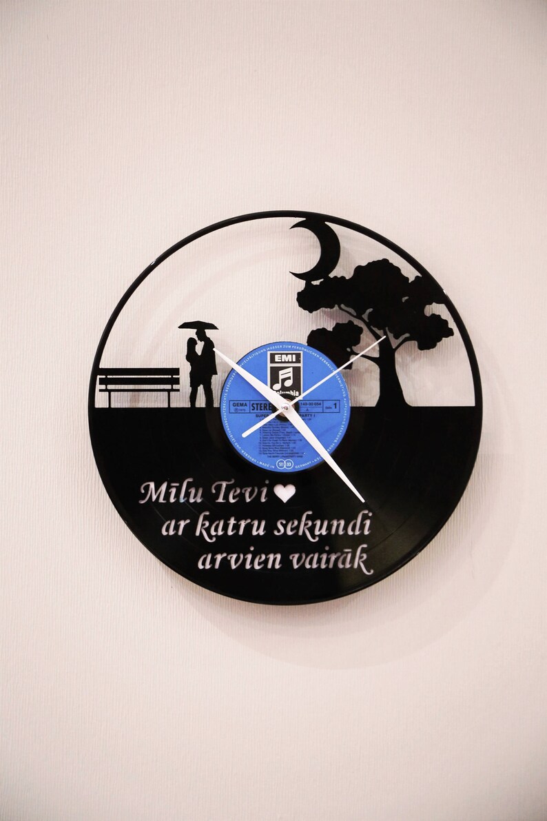 Vinyl Clock Vinyl Wall Clock Love Clock Vinyl Record Clock | Etsy
