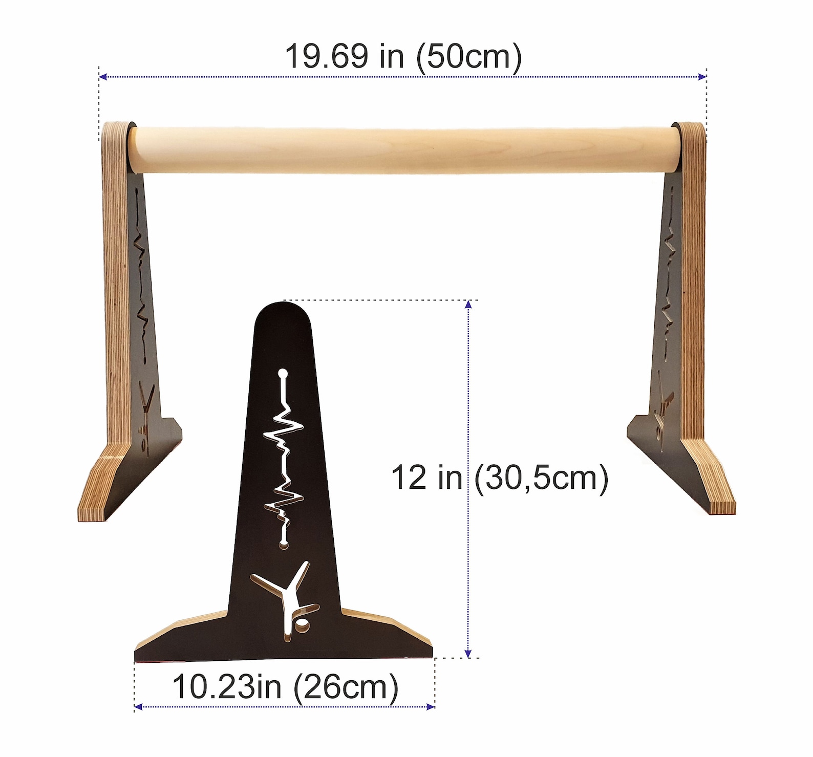 Wooden Parallettes Handstand Calisthenics GYM Fitness | Etsy