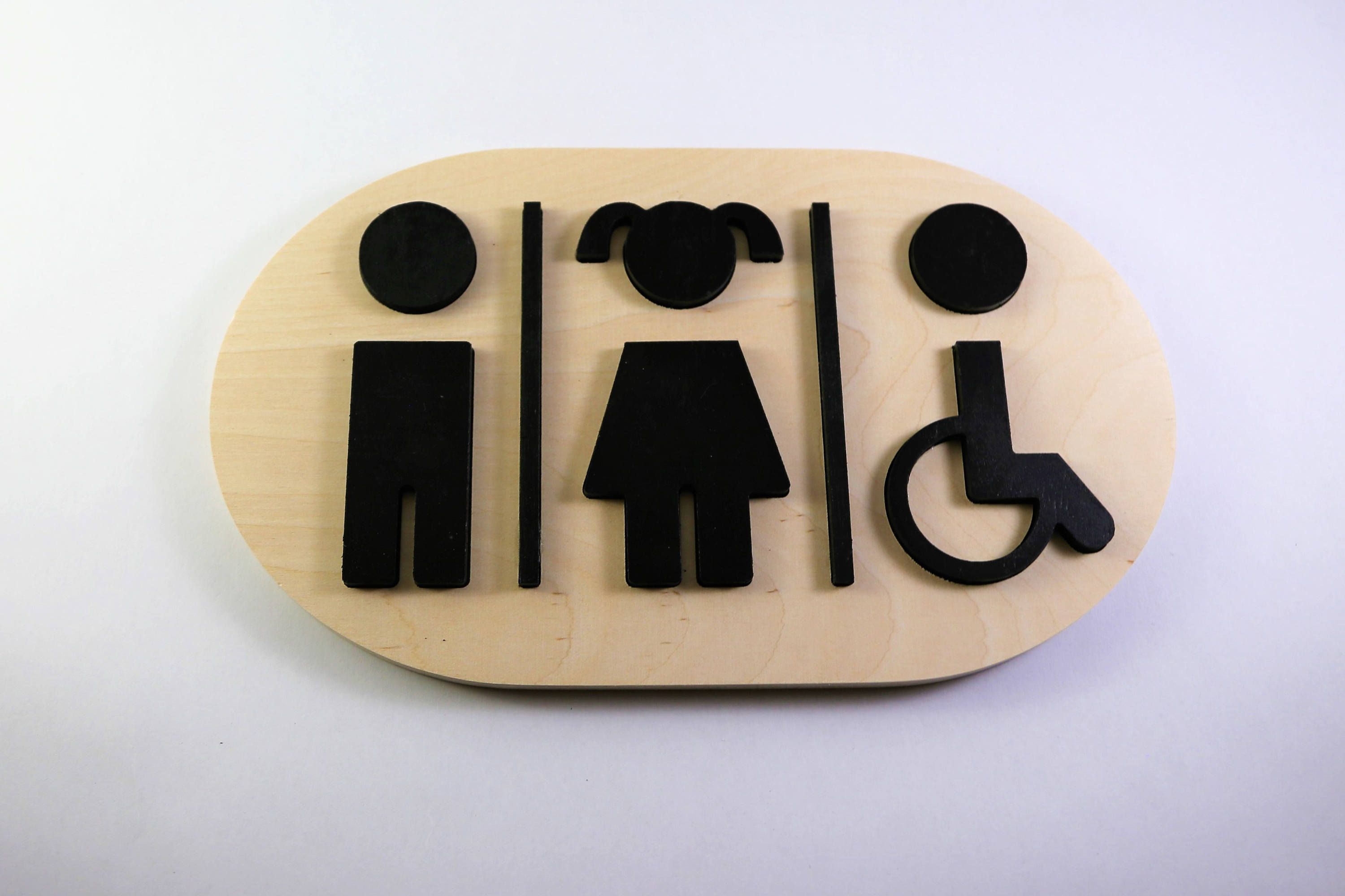 Bathroom Sign Restroom Sign WC Sign Restroom Sign Wood Toilet | Etsy