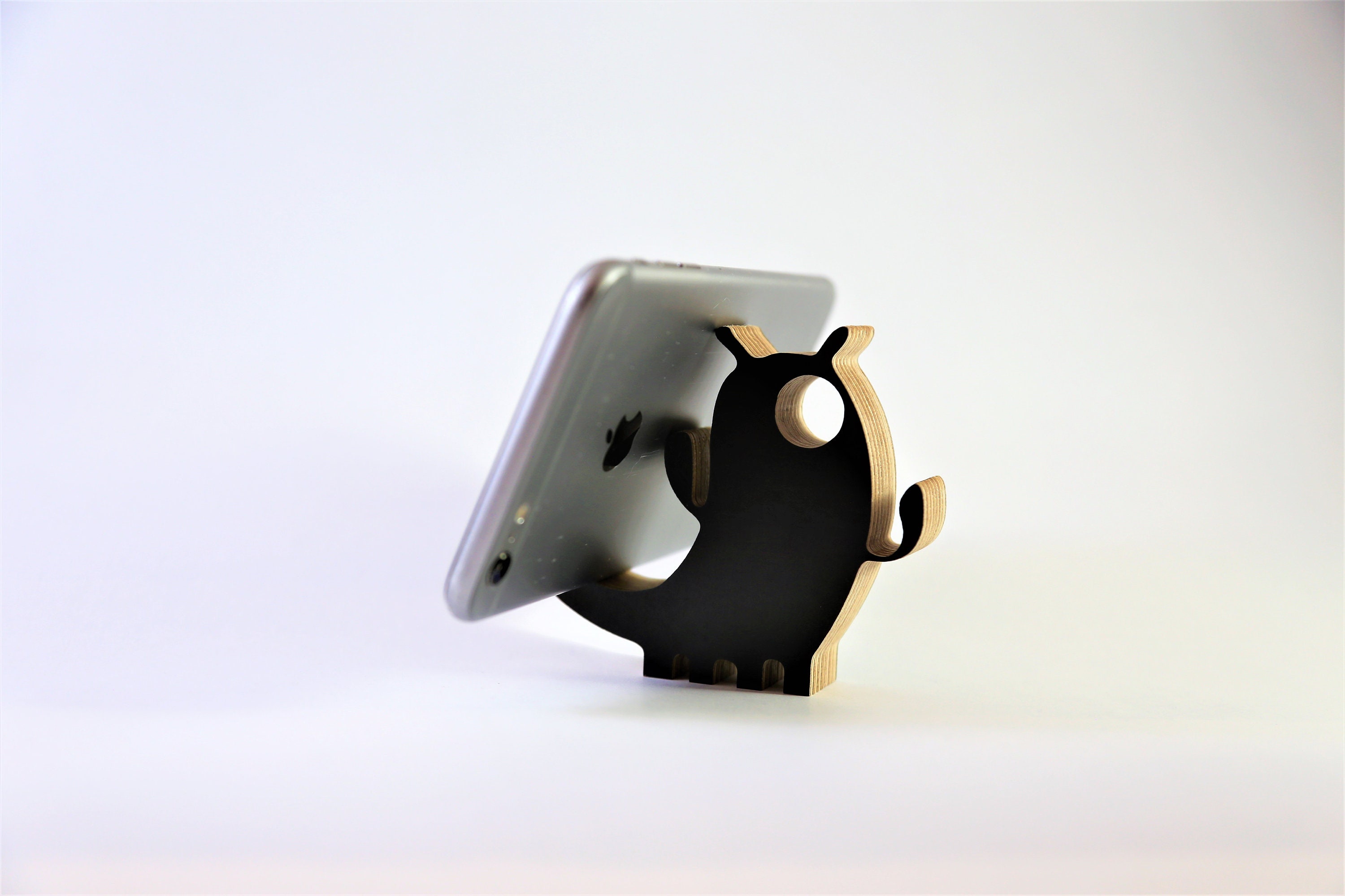 Funny Monster Mobile Phone Holder Cell Phone Stand Wooden - Etsy