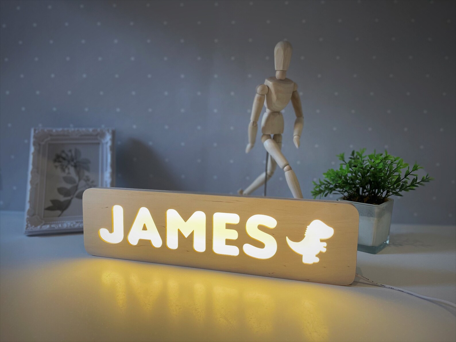 Wooden Name Night Light Personalized Gifts New Baby Gift Baby Shower ...